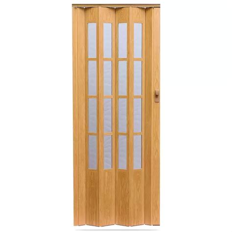 Drzwi harmonijkowe Crystalline glass jasny dąb Sklep Merkury Market