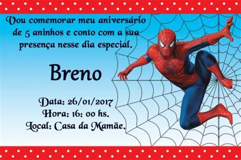 40 Convites Homem Aranha Incríveis para Imprimir Como Fazer Fácil