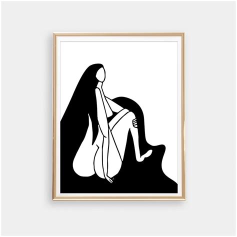 Female Body Art Black And White Naked Woman Art Woman Figure Art