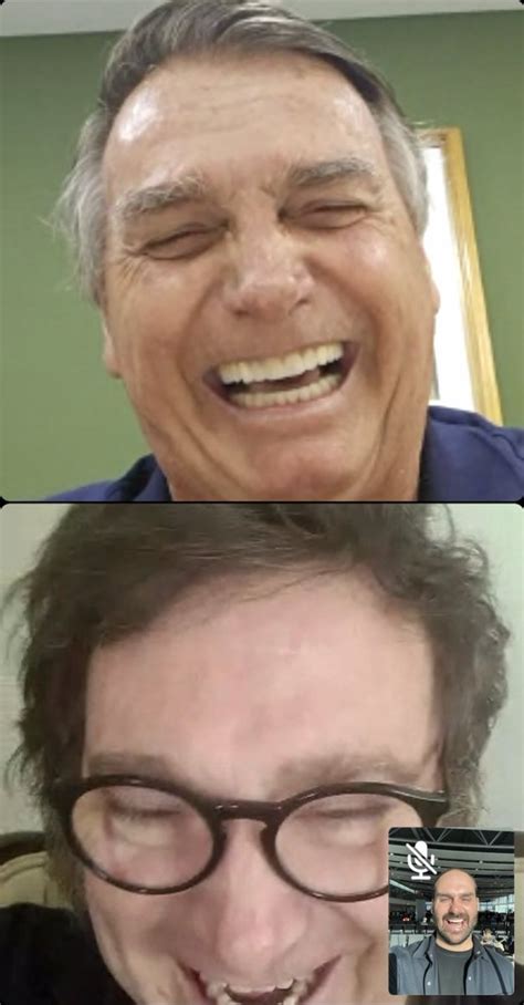 Bolsonaro conversa Milei por chamada de vídeo Na Hora da Notícia