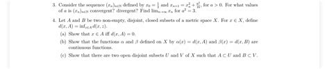 solved 161 3 consider the sequence in nen defined by zo