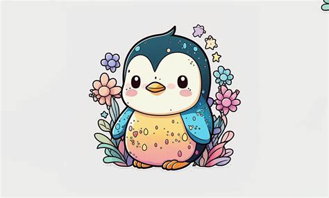 Cute Penguin Kawaii Clipart Graphic By Poster Boutique Creative Fabrica
