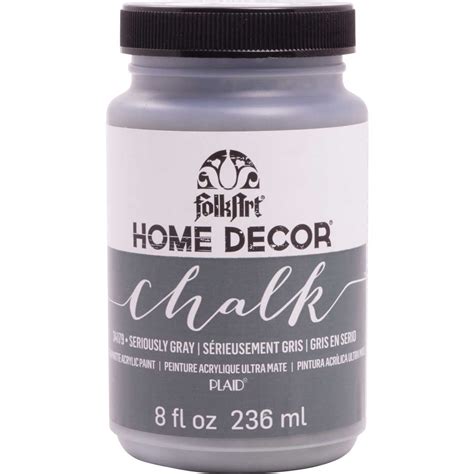 FolkArt Home Décor Chalk Acrylic Craft Paint Seriously Gray Ultra