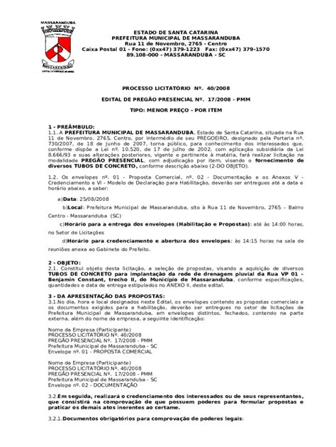 Portal Do Cidado MUNICIPIO DE MASSARANDUBA Doc Template PdfFiller