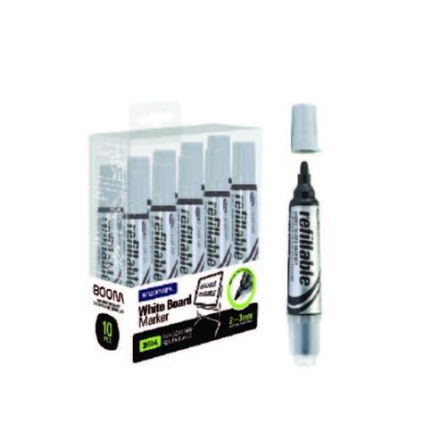 MARCADOR PARA PIZARRA RECARGABLE NEGRO 10PZS Office Box Panamá