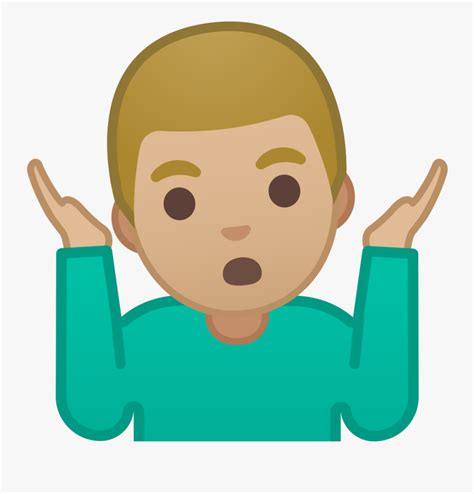 Shrug Emoji Png Shrugging Icon Free Transparent Clipart Clipartkey