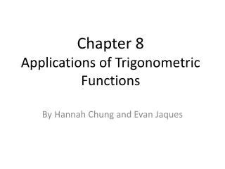 PPT Trigonometric Functions And Real Life Applications PowerPoint