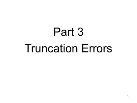 error analysis