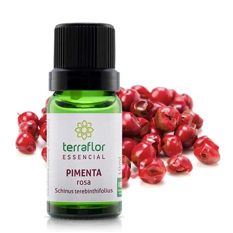 Óleo essencial de Pimenta Rosa Terra Flor Aromaterapia