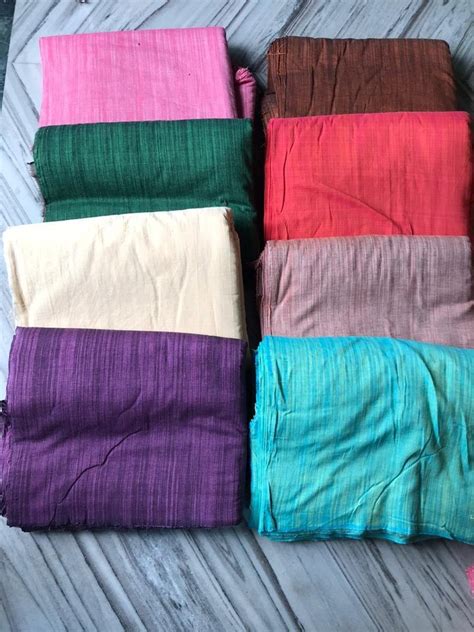 Plain Slub Cotton Fabric Plain Solids Multicolour At Rs 75 Meter In