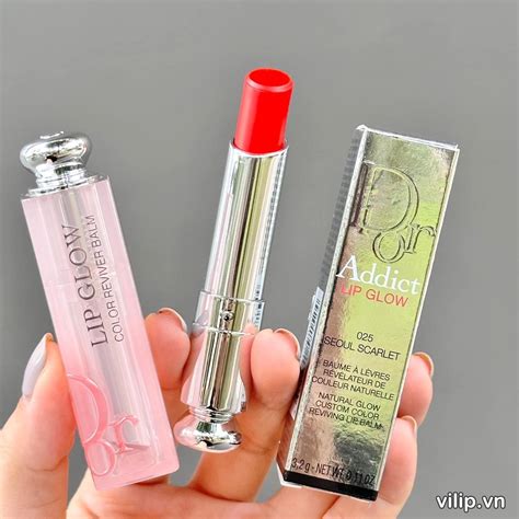 Son Dưỡng Dior Addict Lip Glow 025 Seoul Scarlet Màu Đỏ Cam Vilip