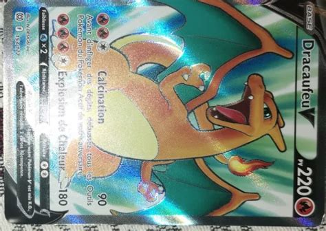 CARTE POKEMON DRACAUFEU V Full Art 153 172 Eb09 Psa10 Mint Fr EUR