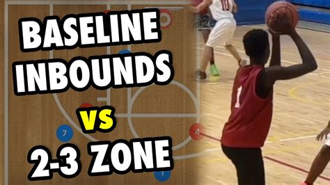 Baseline Inbounds Plays Vs 2 3 Zone Defense YouTube