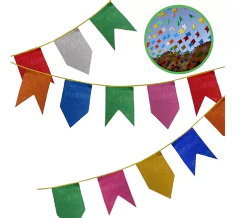 Metros Bandeirinha Pl Stica Festa Junina Rea Externa Mercadolivre
