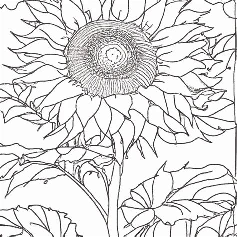 10 Desenhos Do Girassol De Van Gogh Para Imprimir E Colorir