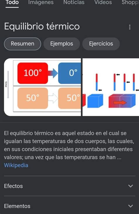Escribe Un Ejemplo Cotidiano De Equilibrio Termico Brainly Lat