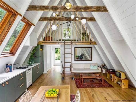 Catskill Chalet A Frame With Updated Interior On 2 4 Acres A Frame