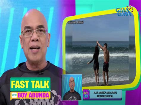 Fast Talk With Boy Abunda AJ Raval At Aljur Abrenica Official Na Nga