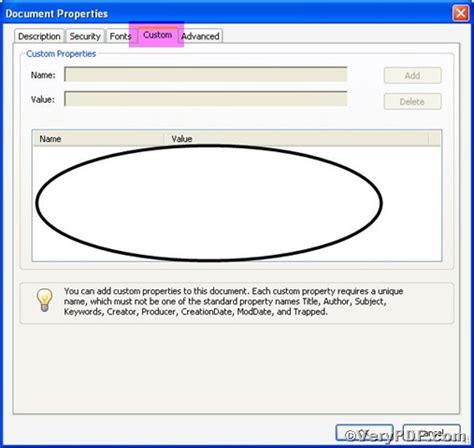 edit custom properties of pdf using command line verypdf knowledge base