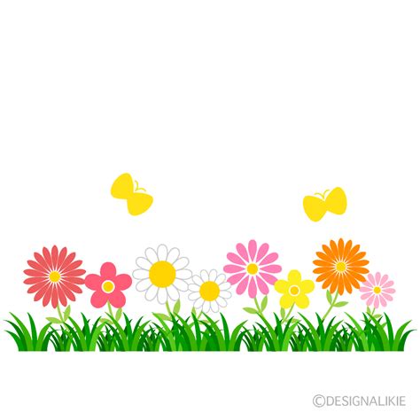 Butterflies And Wildflowers Clip Art Free Png Imageillustoon