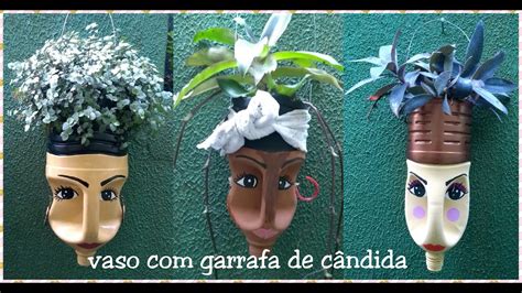 Vaso Garrafa de Cândida Diy reciclagem lixo ao luxo jardim