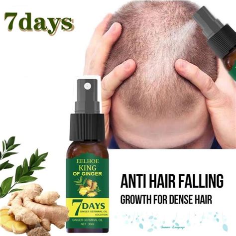 Hot EELHOE King Of Ginger Germinal Oil 7 Days Hair Growth Products