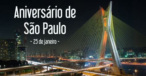 Aniversário de São Paulo 25 de Janeiro Calendarr