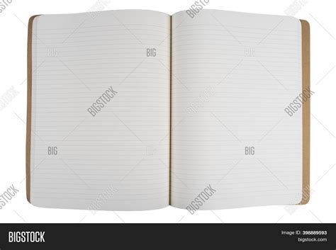 Open Notebook Empty Image Photo Free Trial Bigstock