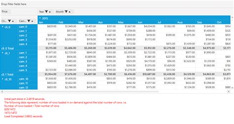 virtualized binding in wpf pivot grid control syncfusion