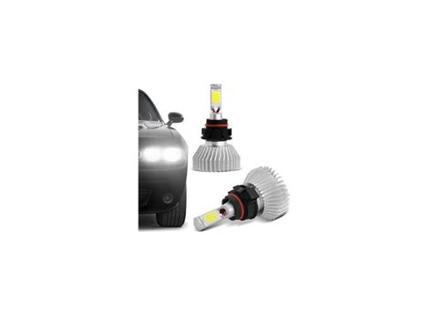 Kit Lâmpada Super LED 2D Headlight H16 6000K 12V 24V 6400LM Efeito
