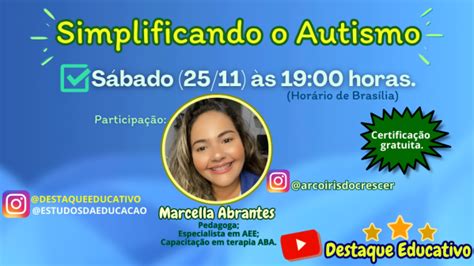 Simplificando O Autismo Online Sympla