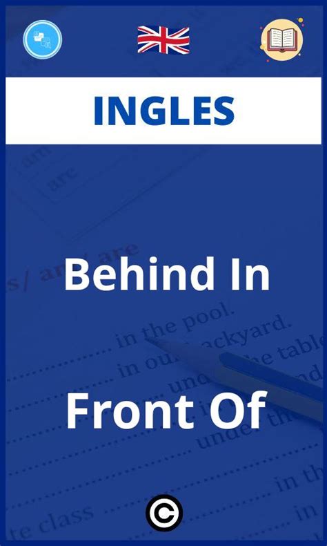 Ejercicios Behind In Front Of Ingles Pdf Explicacion Y Soluciones Hot