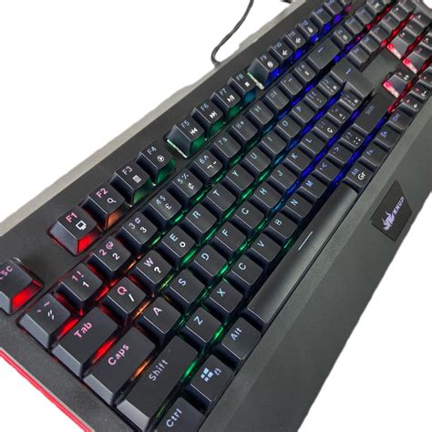 TECLADO GAMER MECANICO SWITCH BLUE KNUP KP TM005 CHROMA