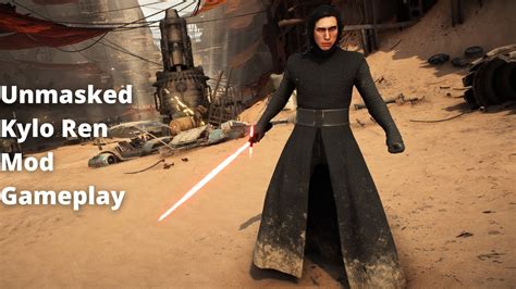 Star Wars Battlefront II Unmasked Kylo Ren Mod Gameplay Force