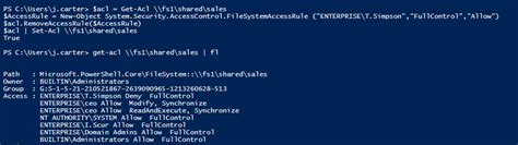 how to manage file system acls with powershell scripts