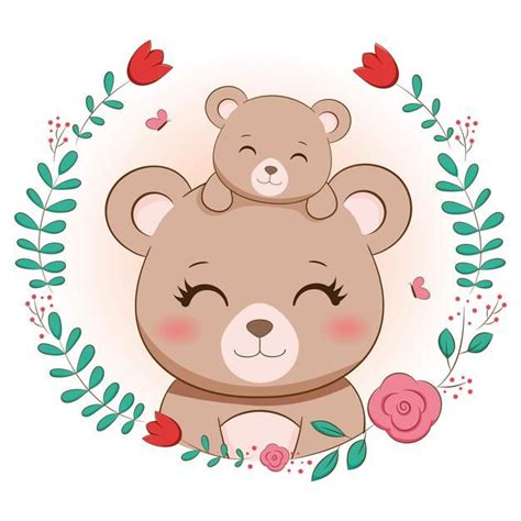 Premium Vector Cute Baby Bear Baby Bear Happy Cartoon Cute Easy