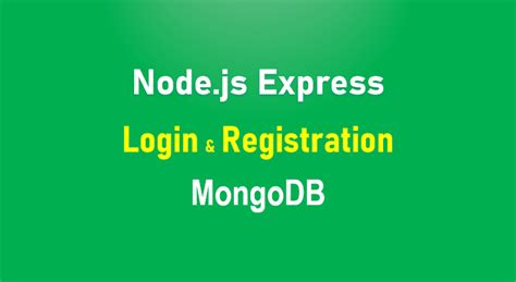 node js express and mongodb login and registration example bezkoder