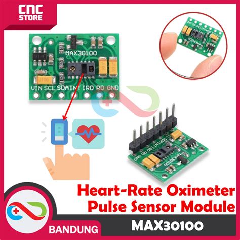 Jual MAX30100 HEART RATE OXIMETER PULSE SENSOR MODULE MAX 30100