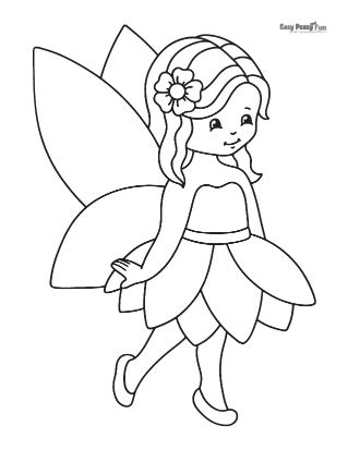 Free Printable Fairies Coloring Pages