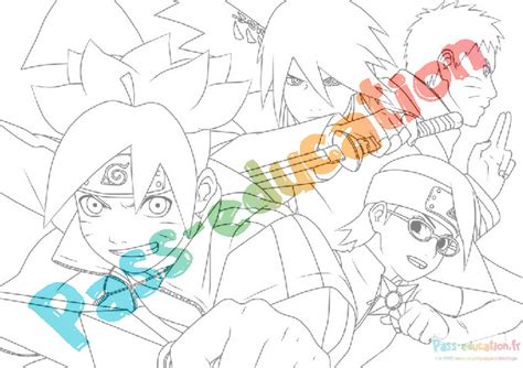 Coloriage gratuit boruto téléchargez et imprimez des dessins animés