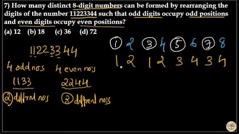 how many distinct 8 digit numbers can be formed by rearranging the digits of the number 11223344
