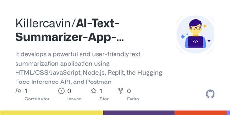 Github Killercavin Ai Text Summarizer App Starter Template It