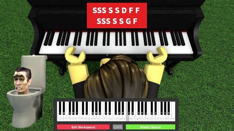 Skibidi Toilet Roblox Piano Tutorial With Sheet YouTube