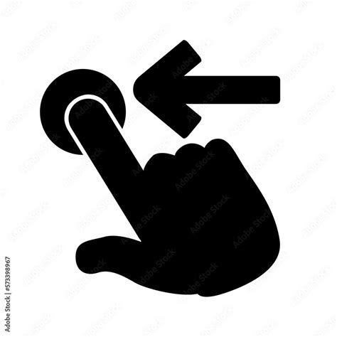 Icone Arrasta Pro Lado Arrasta Pra Cima Arrastra Pra Baixo Vetor Png