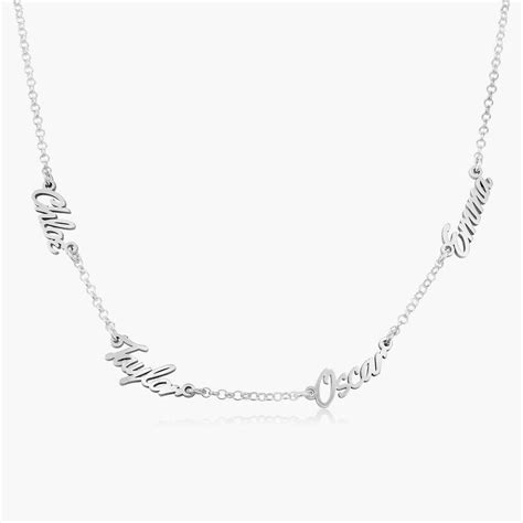 Mon Petit Name Necklace Silver Atelier Yuwa Ciao Jp