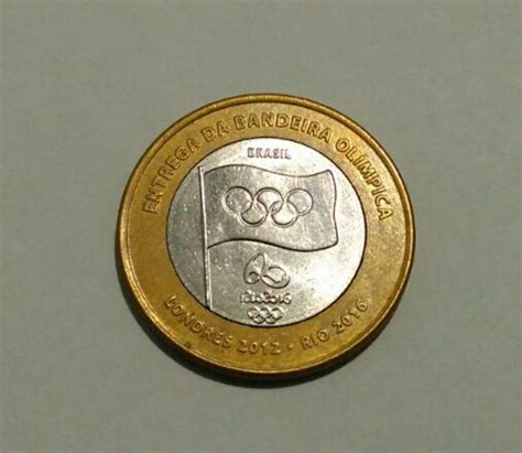 Moeda 1 Real Bandeira Olímpica frete R 10 00 Mercado Livre