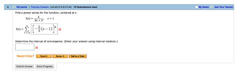 solved find a power series for the function centered at c