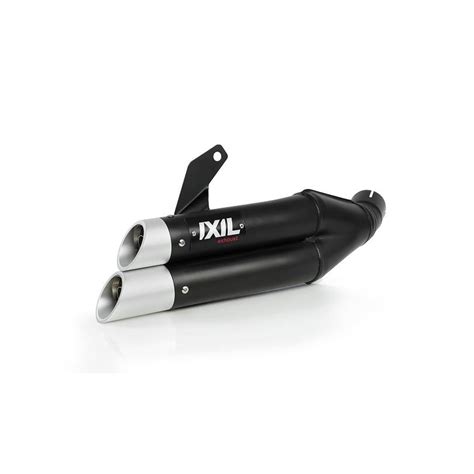 Pot d échappement IXIL SLIP ON L3XB DUAL HYPERLOW BLACK XL pour HONDA
