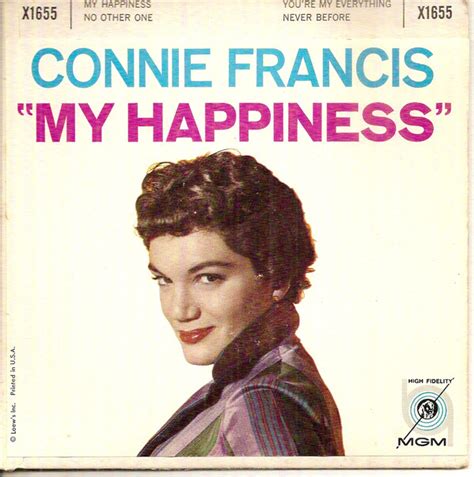 My Happiness Connie Francis Partition De La Chanson Accords Et