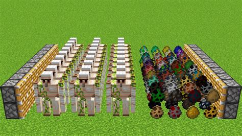 Iron Golems And X1000 Eggs Combined YouTube